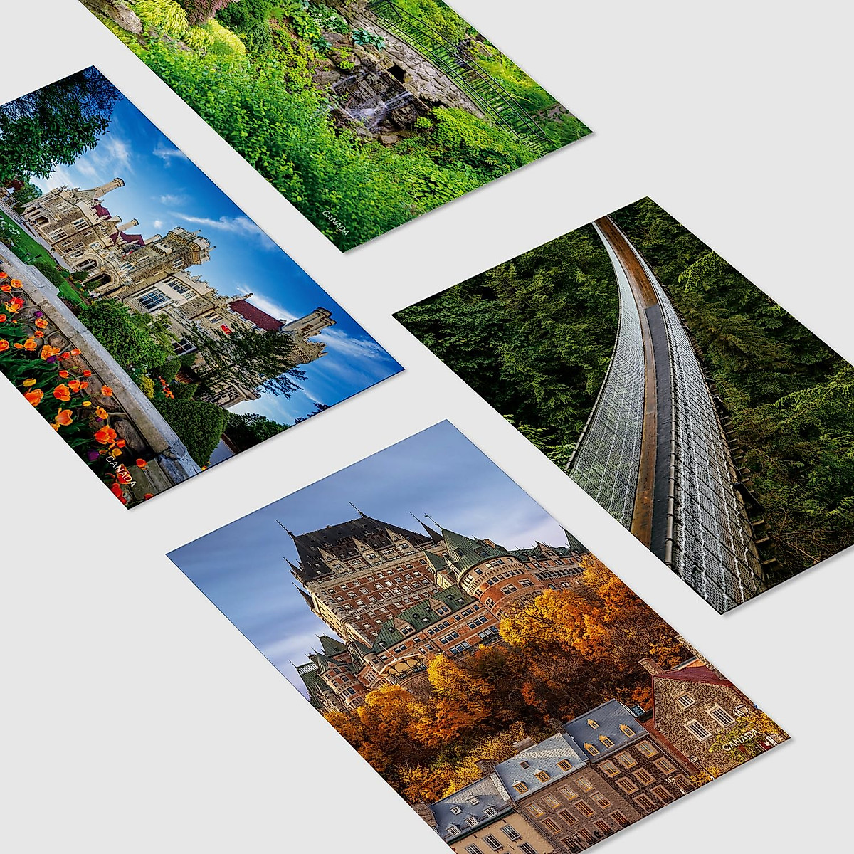 Dear Mapper Canada City Landscape Postcards Pack 20pc/Set Postcards From Around The World Greeting Cards for Business World Travel Postcard for Mailing Decor Gift