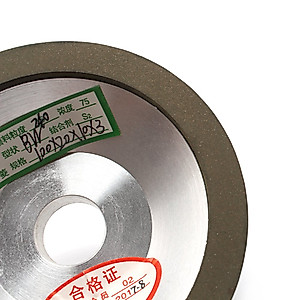 4"inch Resin Bonded Flaring Cup Diamond Grinding Wheel For Carbide Metal 240 Grit 75% （100x32x20x10x3mm ）