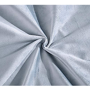 Chezmoi Collection Velvet 3D Polar Bear Pillow Removable Cover with Pillow Insert, Faux Fur Throw Pillow, Decorative for Sofa Couch Living Room Bedroom 18 x 18 Inches