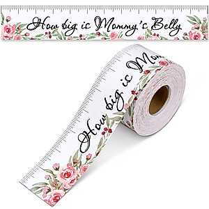 Ctosree How Big Is Mommy's Belly Baby Shower Guessing Game Baby Shower Games for Girl Gifts for Baby Shower Game Winners Measure Mommys Belly Baby Shower Game Decoration Baby Shower Game Ideas