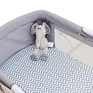 Bassinet Sheets 4 Pack for Baby Unisex, Stretchy Jersey Knitted Fitted Sheet Universal for Oval Rectangle and Hourglass Bassinet Mattress, White and Grey, Neutral for Baby Boy and Girl