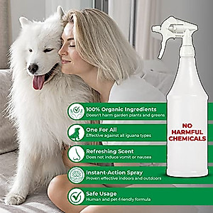 Vinevida Iguana Repellent for Outdoors Indoors (32 fl oz) Natural Instant Action Spray, Pleasant Scent, Safe for Kids and Pets