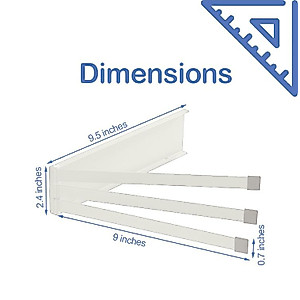 Foldably 180° Rotating 3-Arm Towel Multipurpose Rack - No Nail, Stick with Glue (Included) - Non-Slip, Waterproof & Made of Iron - Maximize Storage in Bathroom, Bedroom, Kitchen (White)