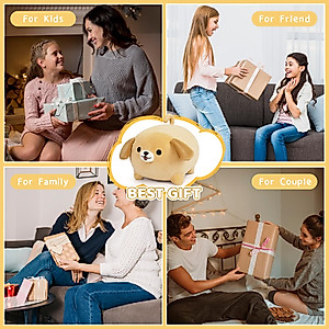 Leokawin Dog Plush Pillow,15Inch Cute Big Dogs Stuffed Animal Toy,Soft Sleep Hugging Pillow,Dog Plushies Doll Toy Gift for Kids Girlfriend Boys