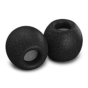 Comply Comfort Plus Tsx-100 Memory Foam Earphone Tips, Fits Etymotic, Klipsch, Westone & More (Medium, 3 Pairs), Black