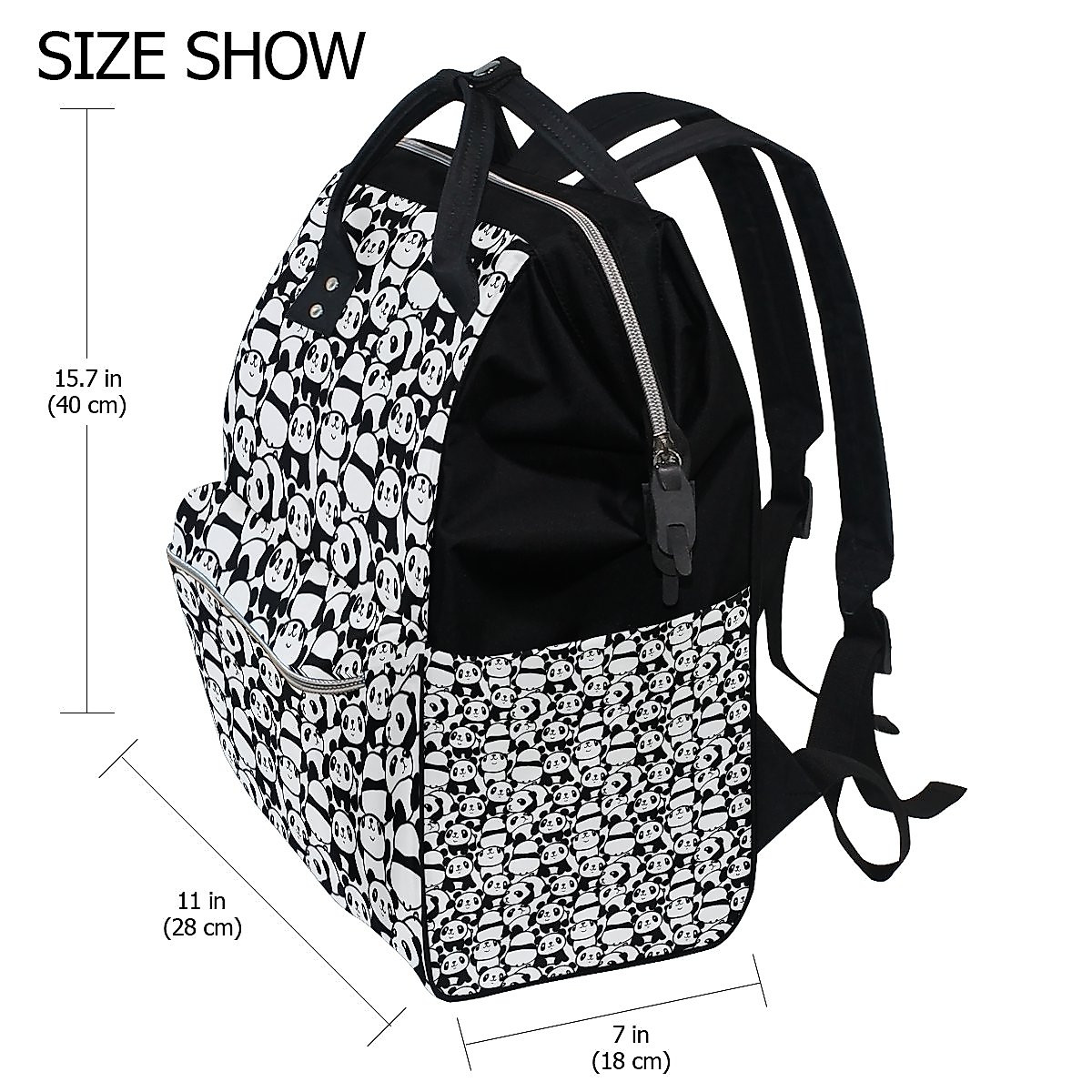 Top Carpenter Diaper Nappy Bag Travel Backpack Mommy Bag Much Pandas for Mom Dad M