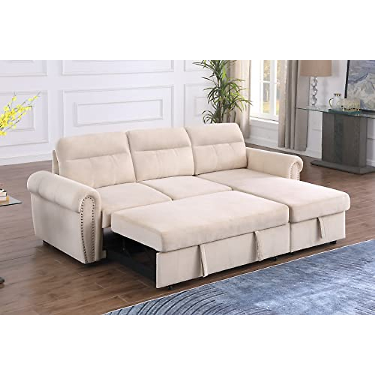 Lilola Home Ashton Sectional, Beige