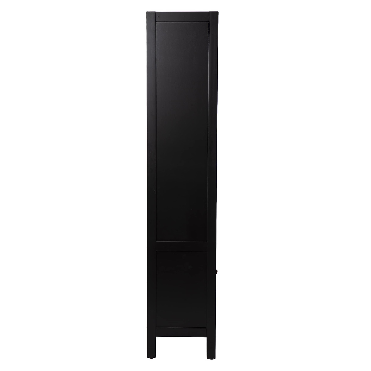 SEI Furniture Carondale Bookshelf, Standard, Black, Gold, Natural