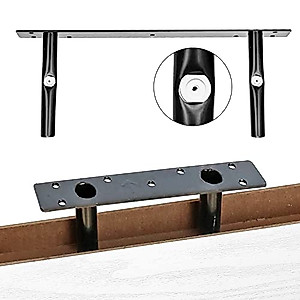 QEEIG White Floating Shelves Bathroom Wall Shelf Over Toilet Bedroom Kitchen Living Room Modern Decor Small 16 inch Set of 2 (008-40W)