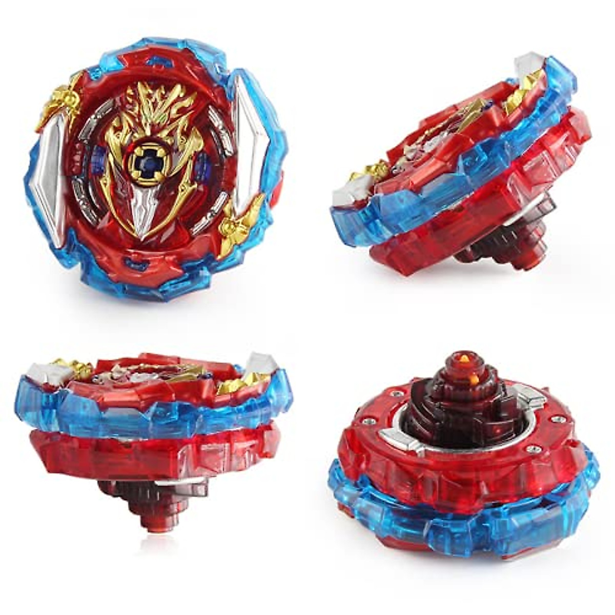 B-173 Infinite Achilles 1-Piece Sparking Launcher, Bey Battle Burst Battling Tops with Launchers Set, Burst quadrive Gyros for Boys Kids Birthday Party Idea Gift