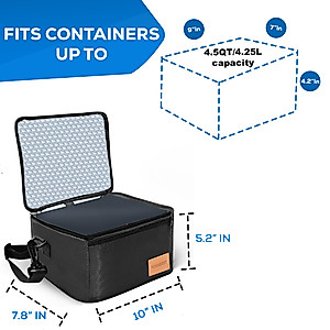 Forabest Portable Microwave Food Warmer - 12V/24V,110V/220V Fast Heating Portable Food Warmer Lunch Box, Personal Portable Oven Electric Lunch Box for Reheating Food in Car, Truck, Camping, Work