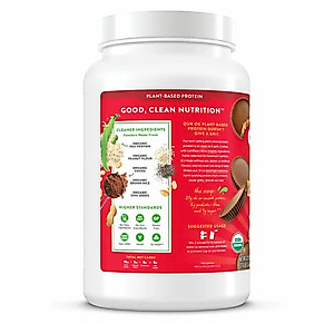 Orgain Organic Protein Powder Peanut Butter Cup, 2.74 lbs, 43.8 oz
