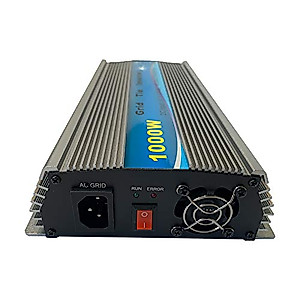 KRXNY 1000W Grid Tie Inverter Pure Sine Wave Stackable MPPT Solar Power 10.8-30V DC Input 110V AC Output for 18V Solar Panel