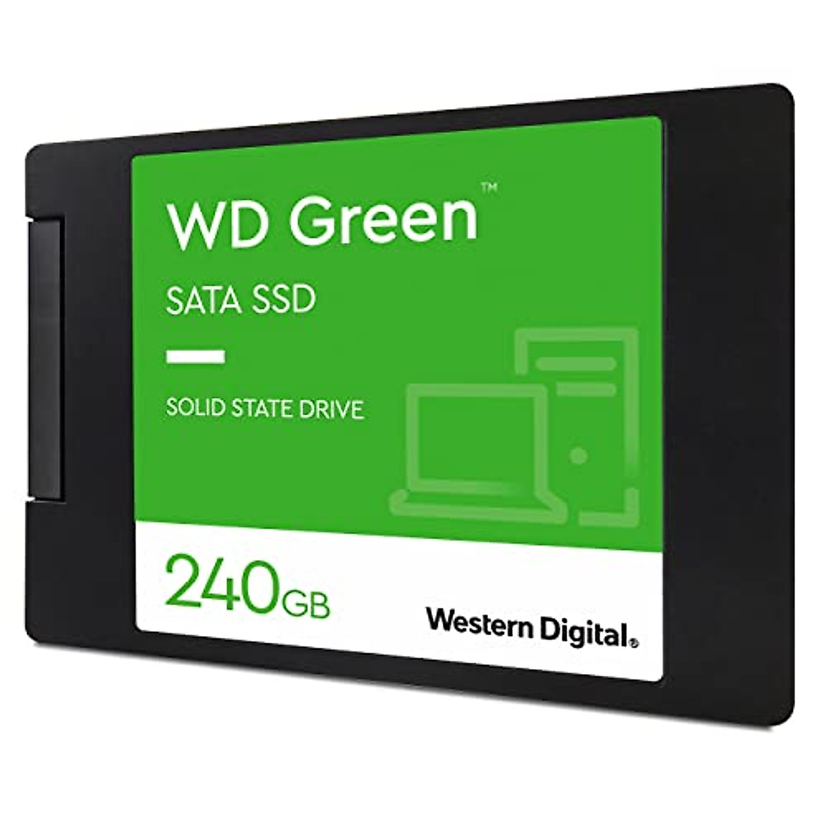 Western Digital 240GB WD Green Internal PC SSD Solid State Drive - SATA III 6 Gb/s, 2.5"/7mm, Up to 550 MB/s - WDS240G2G0A