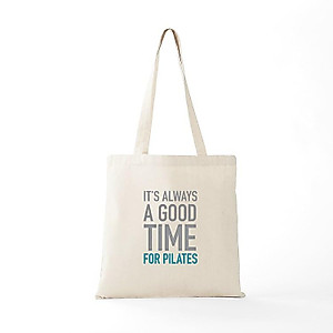 CafePress Pilates Tote Bag Natural Canvas Tote Bag, Reusable Shopping Bag