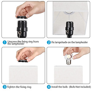 JS NOVA JUNS Table Lamp with USB Port, Wireless Charging Bedside Lamp with Flaxen Fabric Shade, Modern Nightstand Lamp Perfect for Bedroom, Living Room, Study Room, Office