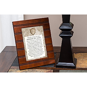 The Full Armor of God Ephesians 6:10-18 Wood Finish 8 x 10 Framed Wall Art Plaque