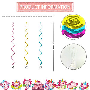 18PC Birthday Decorations Banner Hanging Swirls,Cute Party Decorations,Happy Birthday Banner for Boys Girls,Baby Shower Party Supplies Outdoor Indoor