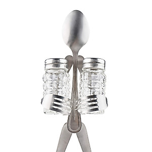 Forked Up Art S01 Spoon Salt and Pepper Stand Table Topper