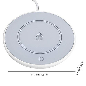 Coffee Cup Warmer, Electric Coffee Warmer Plate for Office Home Desk Use, Tea Mug Warmer for Coffee Milk Tea Water Cocoa, Auto Power Off(US)