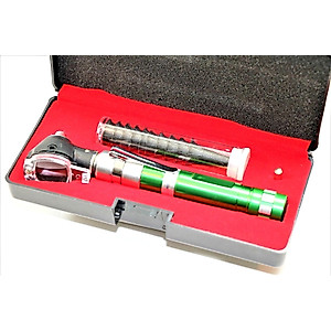 Premium 3.2V Pro Led Otoscope Set Fiber Optic with Hard Case Plus 1 Extra Bulb Cynamed