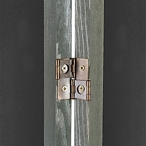 MyGift Dark Brown Wood Folding Room Divider with Chalkboard Panels, 4 Panel Privacy Screen