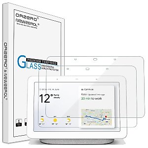 Orzero (2 Pack) Tempered Glass Screen Protector Compatible for Google Home Hub/Nest Hub 7 Inch, 9 Hardness HD Anti-Scratch Full-Coverage