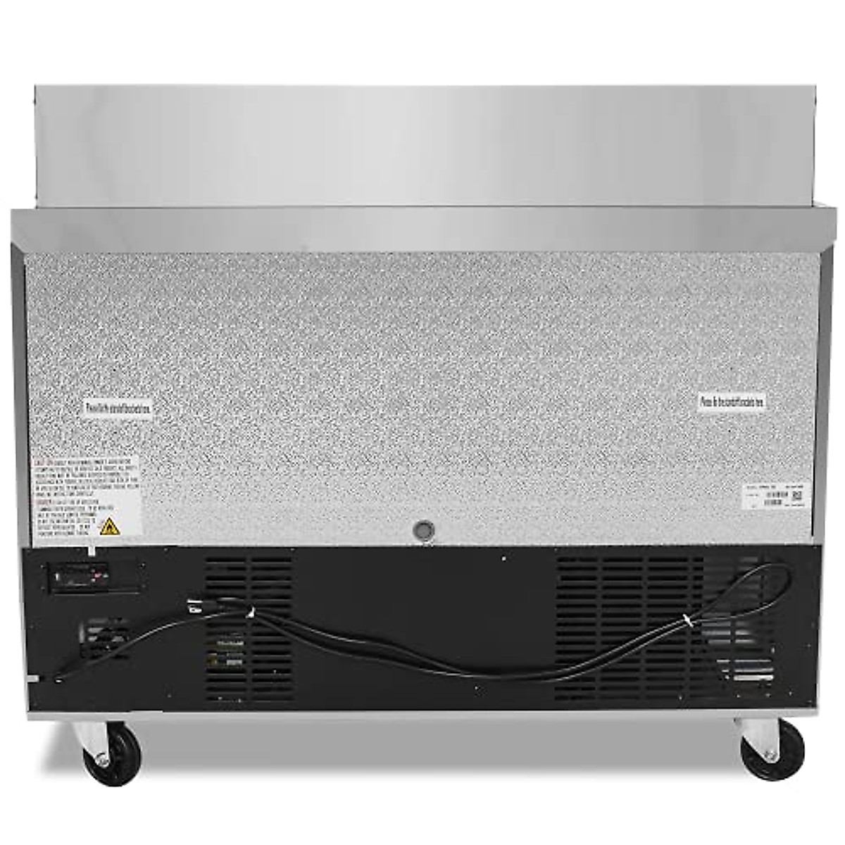 FSE 47-Inch Two-Door Refrigerated Commercial Salad/Sandwich Prep Table, 12 Cubic Feet, Stainless Steel, 115 v, (MRSL-2D)