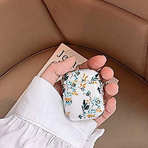 AirPods Case- Airpods Case Cover for Apple Airpods 2/1 Ownest Compatible with AirPods Case with Girls Cute Clear Smooth PC Shockproof No Dust Cover Case (Blue Flowers-3)
