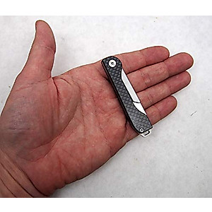 outROAR Gear Folding Scalpel Knife with Carbon Fiber Handle & 10 Replaceable Blades, Slip Joint Action, EDC Pocket Knife