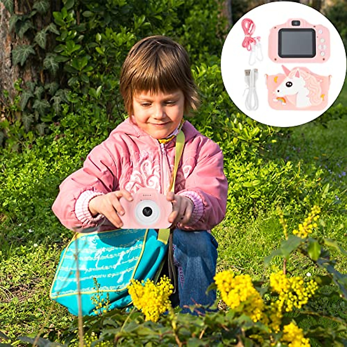 Toodler Toys Children High Definition Digital Camera: Kids Selfie Camera Toy Dual Lens Camera Mini Camera Video Camera Toddler Christmas Birthday Gifts Kids Playsets
