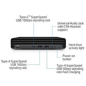 [Geforce RTX 3060] 2022 HP Pavilion Gaming Desktop PC, 64GB RAM, 2TB SSD+4TB HDD, Intel i5-10400F, Wired Mouse & Keyboard, Bluetooth, Wi-Fi, USB Type-C, Display Port, HDMI, Windows 11, Mouse Pad