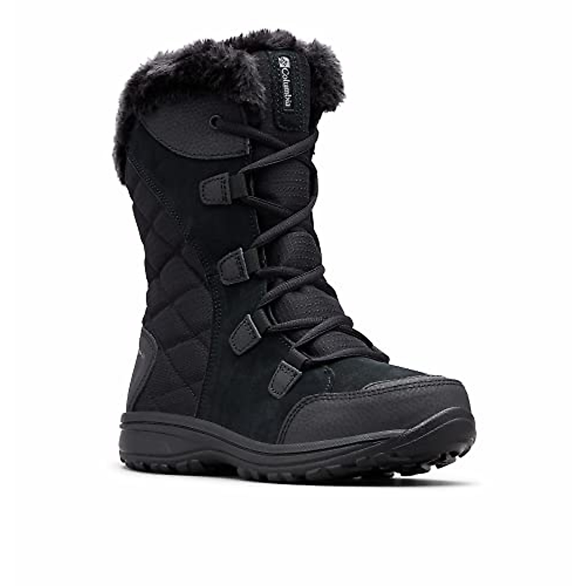 Columbia Women's Ice Maiden II Snow Boot, Black/Columbia Grey, 9.5 M US