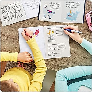 Oxford Primary Composition Notebooks, Kids Handwriting & Drawing Story Journal, Pre-K, Grades K-2, 100 Sheets/200 Pages, 9 3/4 x 7 1/2, 4/Pack (63784)