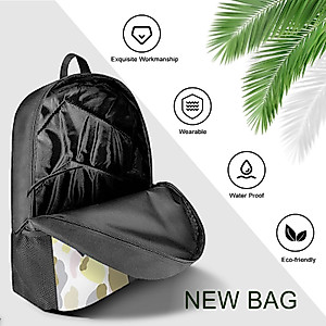 3 PCS Shark Adjustable Shoulder Straps Backpack Cartoon Lunch Bag Camo Large Capacity Stationery Bag Suitable for Climbing Travel