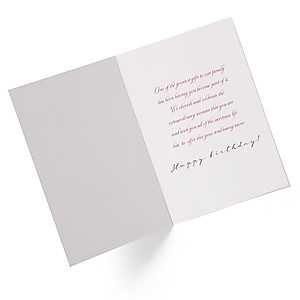 1Up Greetings | Happy Birthday Card for Daughter-In-Law | 5”x7.5” | (Single Card + Envelope)