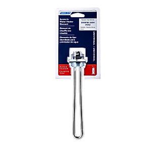 Camco 2000W/120V Screw-In Water Heater Element | Features a High Watt Density Design, a 1-11 ½-inch NPSM Steel Bushing, and is Compatible with Most Water Heaters (02203)