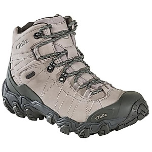 Oboz Women's Bridger Mid B-DRY Hiking Boot, Frost Gray, 6.5