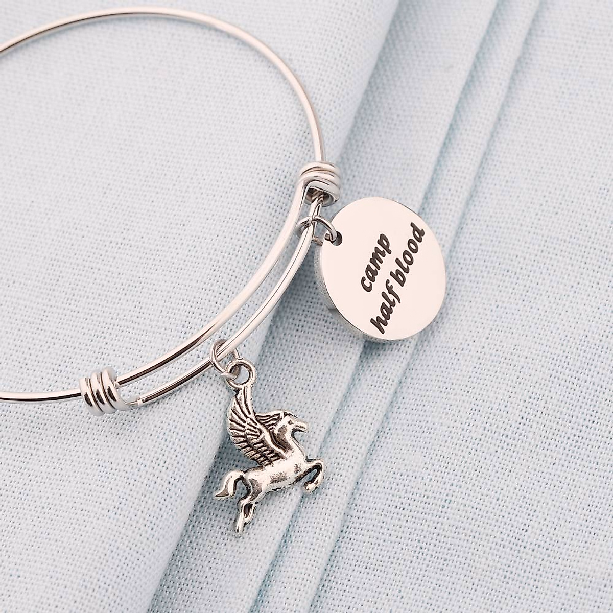 Camp Half Blood Bracelet Horse Charm Bracelet Percy Jackson Jewelry Gift for Family Mythology Movie Gift