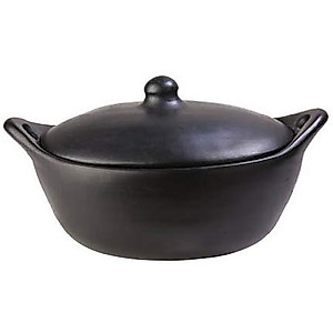 Chamba Black Clay Oval Roaster, Small 3 qt.