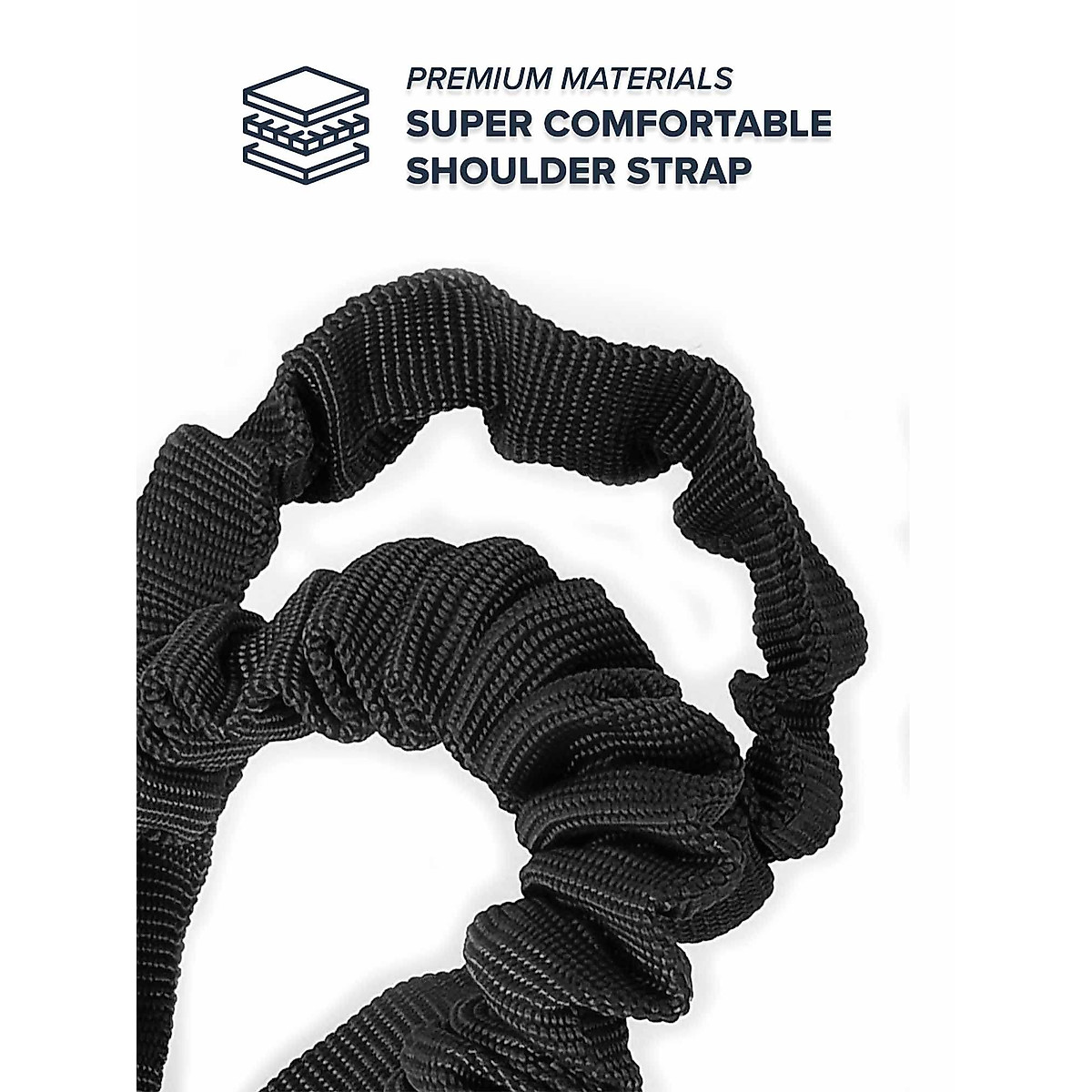 Rogue Endeavor 3-Point Stretch Paddle Leash for SUP (Stand Up Paddle Board), Kayak & Canoe. Center-Pivot for Easy Transition. Soft Nylon, Easy Stretch, 360 Swivels (Black)