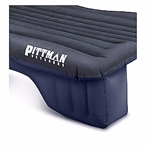 Pittman Outdoors AirBedz Inflatable PVC Rear Seat Air Mattress, Black - Mid-Size Fits Jeeps, Car, SUV’s & Mid-Size Trucks, Comes with Portable DC Air Pump