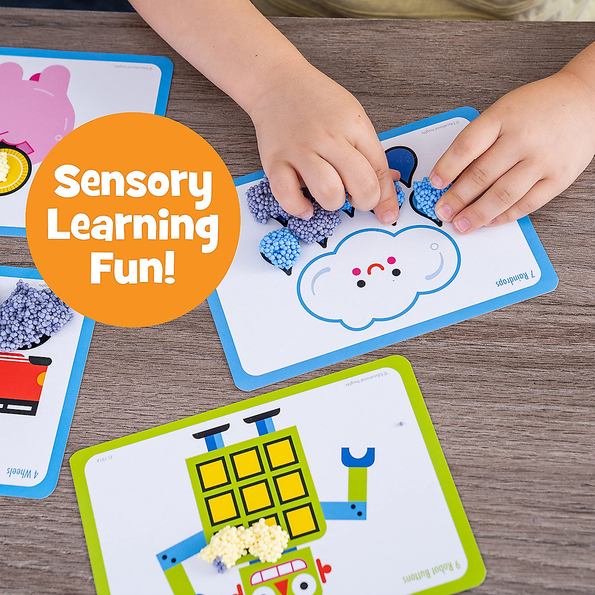 Educational Insights Playfoam Shape & Learn 4-Pack, Learn Letters, Numbers, Counting & Shapes, Fidget & Sensory Toy, Ages 3+, Amazon Exclusive