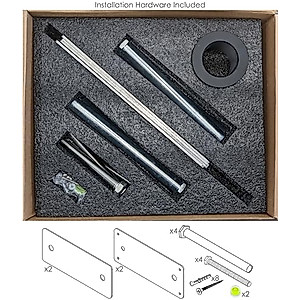 ALFI brand HammockTub1-BM Black Matte 79" Acrylic Suspended Wall Mounted Hammock Bathtub