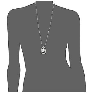 Nine West Women's Silvertone Adjustable Pendant Necklace, 36" L
