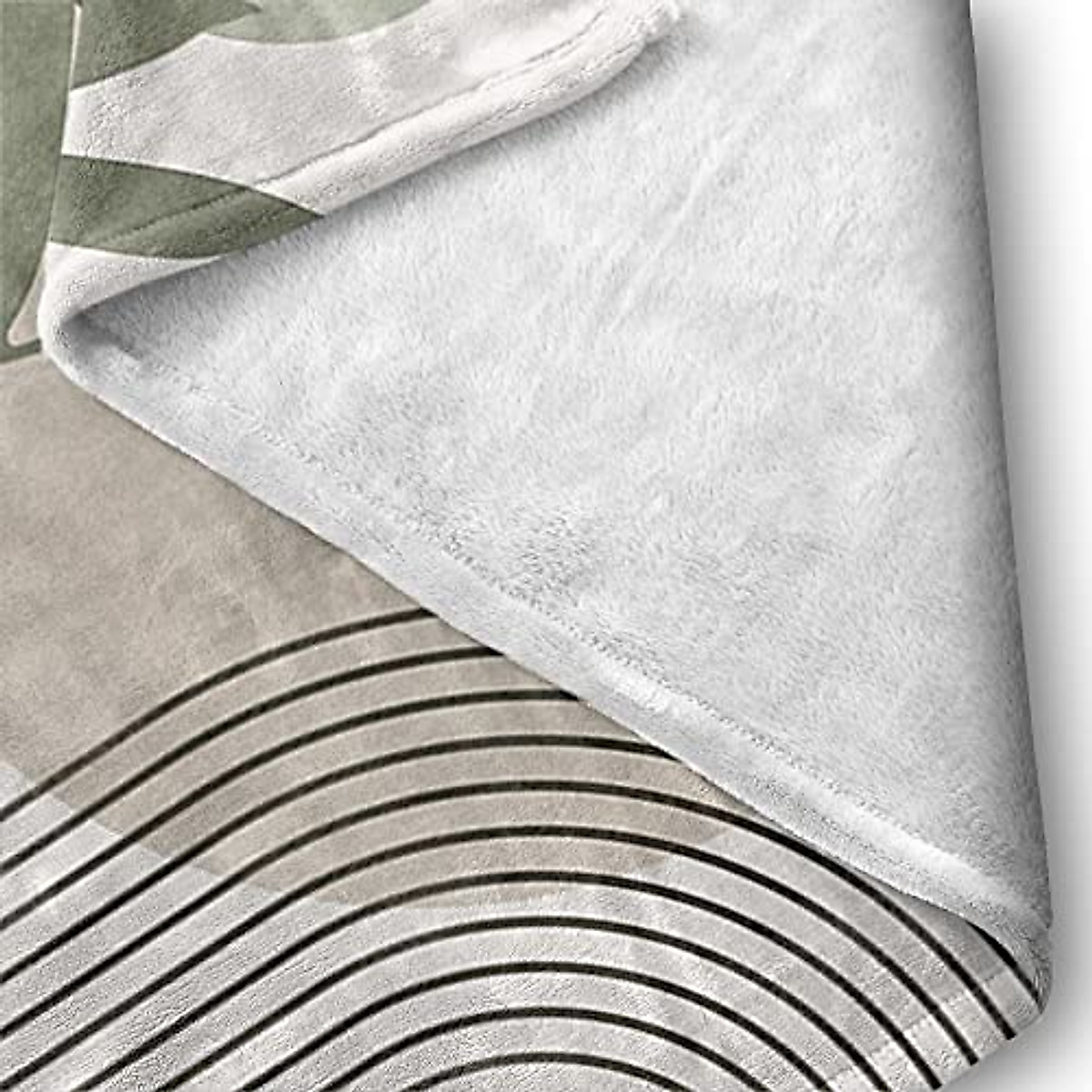 Reateforin Boho Mid Century Throws Blankets Beige Yellow Modern Abstract Throw Blankets Minimalist Sun Boho Geometric Aesthetic Soft Warm Bed Bedding Women Blankets for Couch Bedroom Office 50"x60"