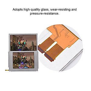 ASHATA LCD Screen Replacement, Replacement Top & Bottom LCD Display Screen Repair Part for 2DS