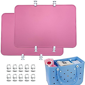 Yewaii 2pcs Bogg Bag Divider Tray X Large Compatible with Bogg Bag - Bench Bag Organizer Insert - Accessories for Original Bogg Bag Pink