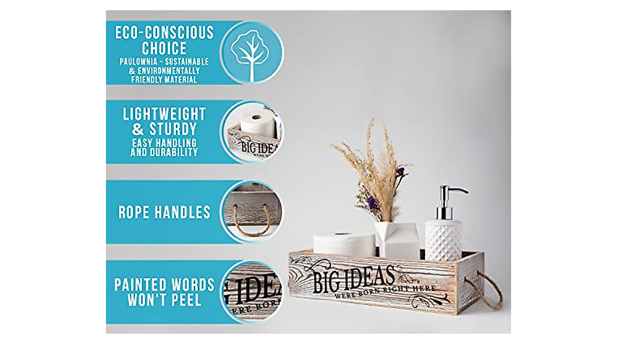 Funny Bathroom Decor Box for Farmhouse Style