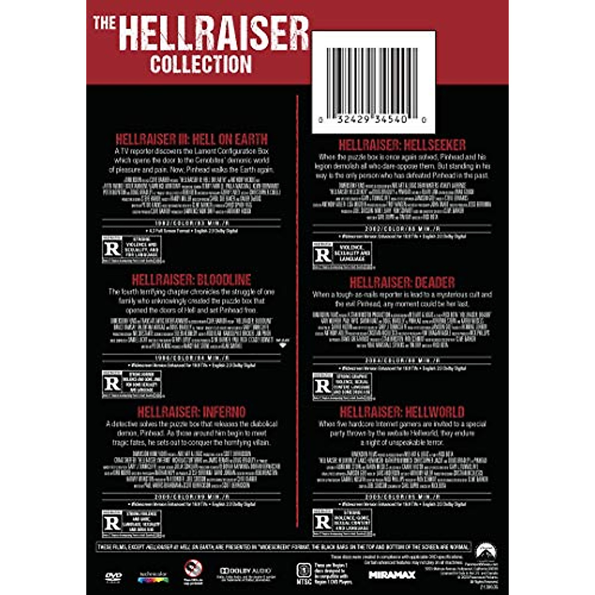 Hellraiser 6-Movie Collection
